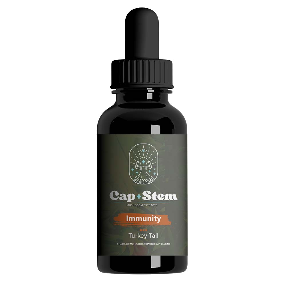 Turkey Tail Mushroom Tincture | Unlock Wellness with Cap n' Stem